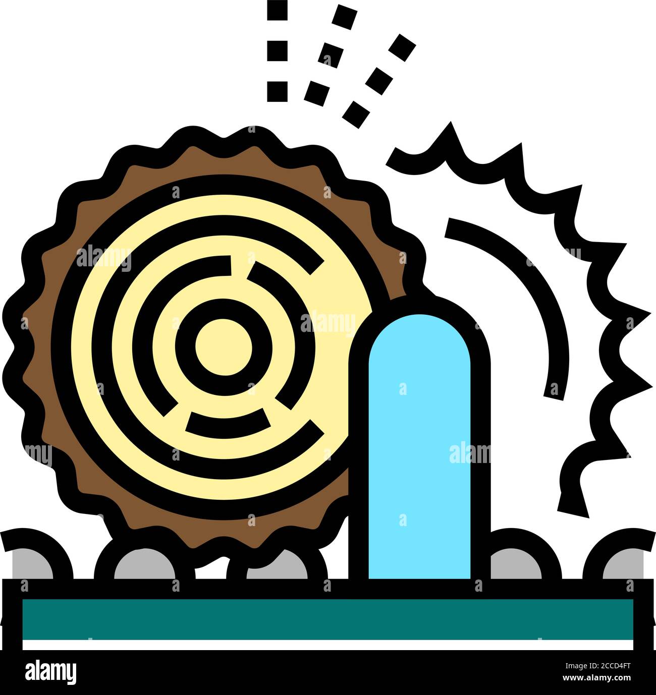 cutting equipment color icon vector illustration Stock Vector Image ...