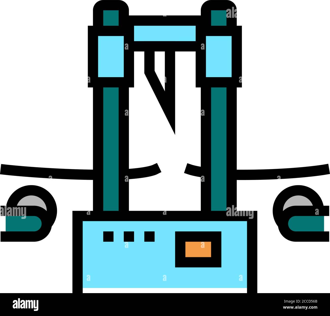 industrial cutting equipment color icon vector illustration Stock ...
