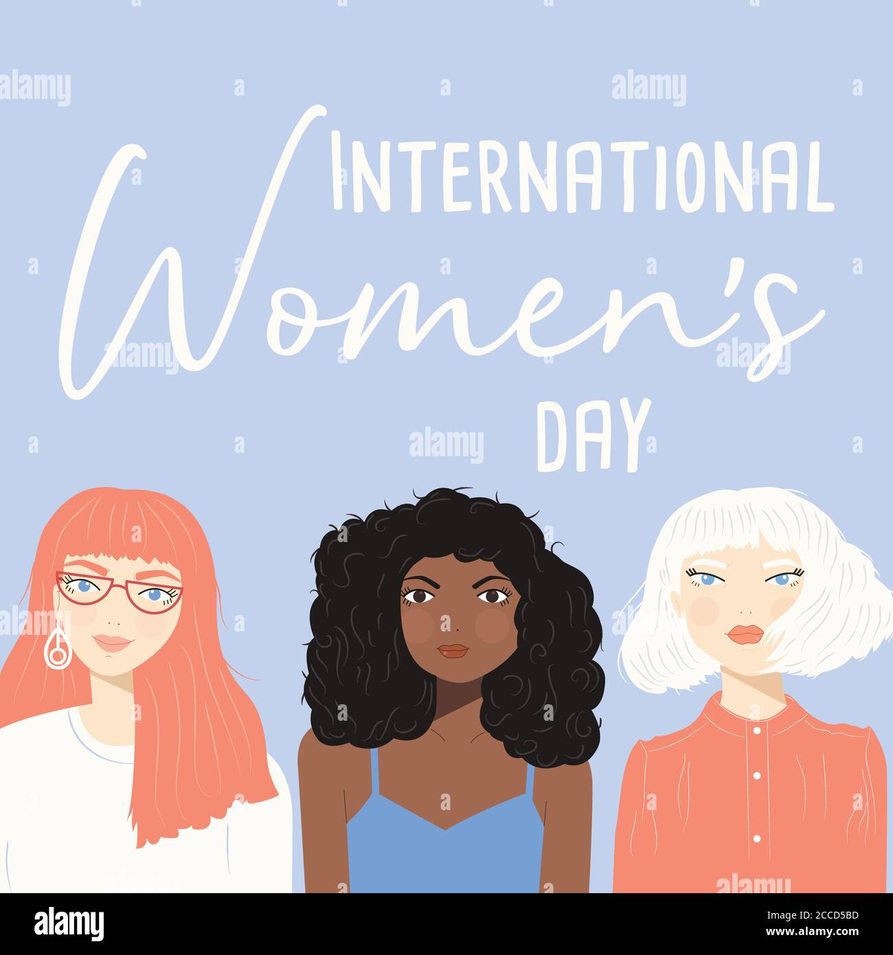 Black girl with feminist sign at march Stock Vector Images - Alamy