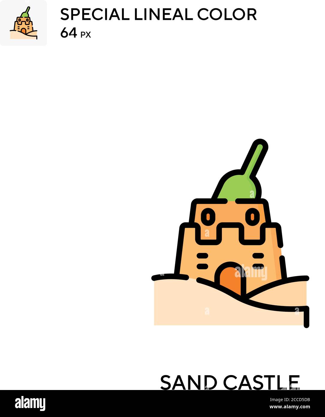 Perfect sandcastle Stock Vector Images - Alamy