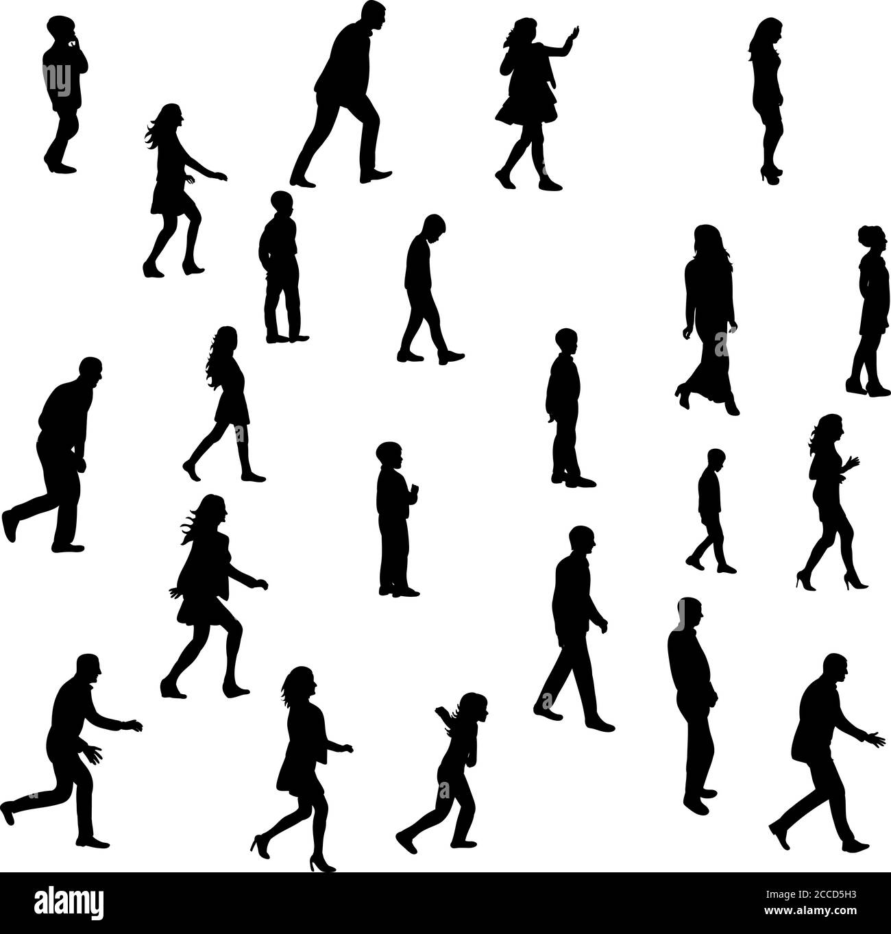 Man woman behind walking Stock Vector Images - Alamy