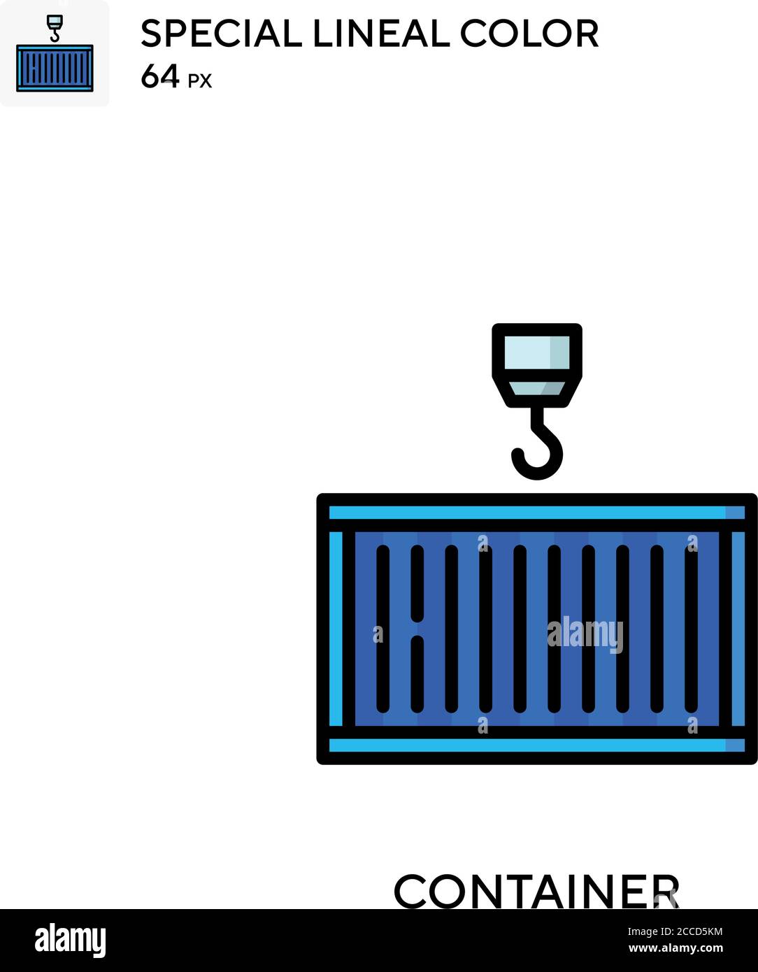 Container Special lineal color icon. Illustration symbol design ...
