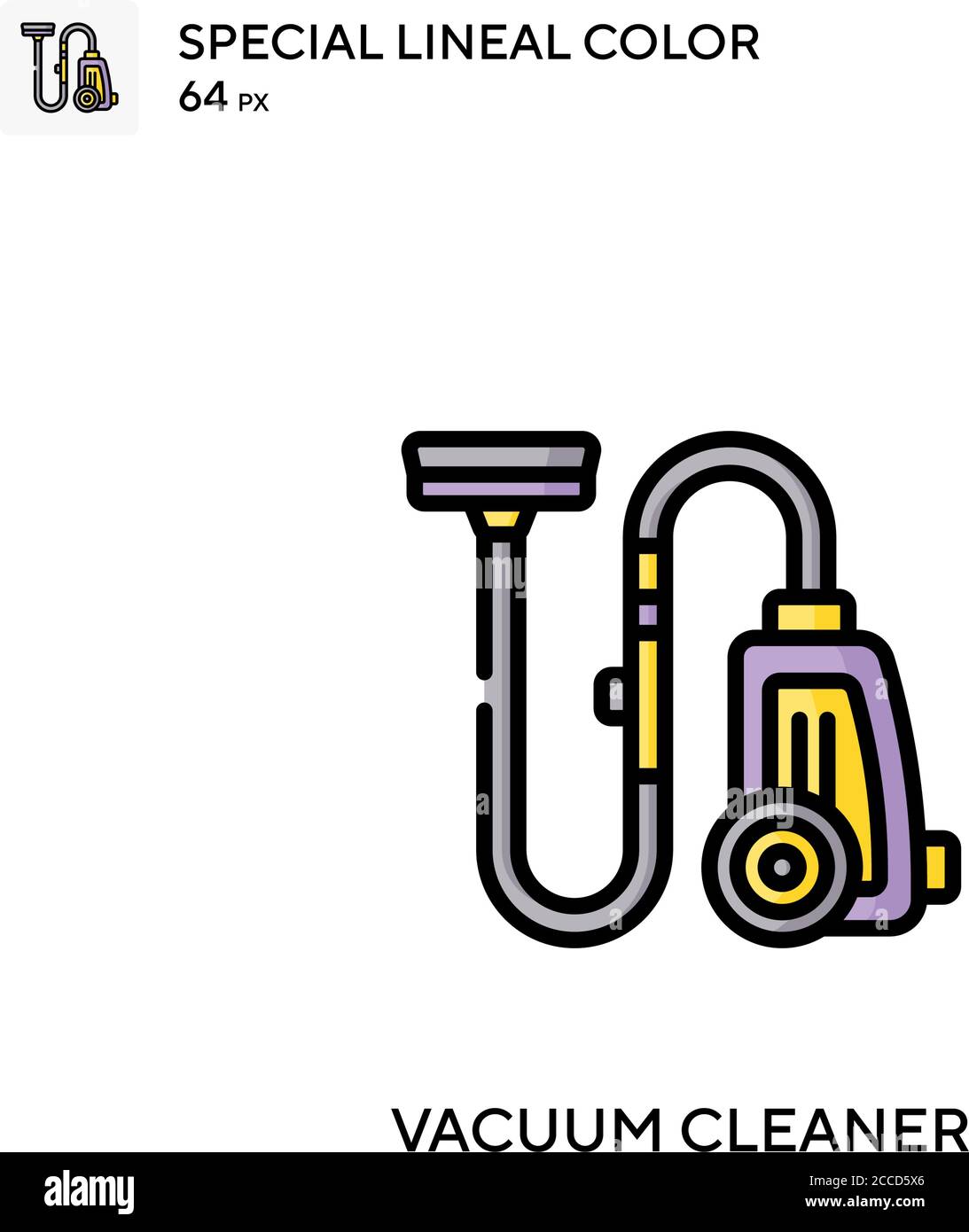 Vacuum cleaner Special lineal color icon. Illustration symbol design ...
