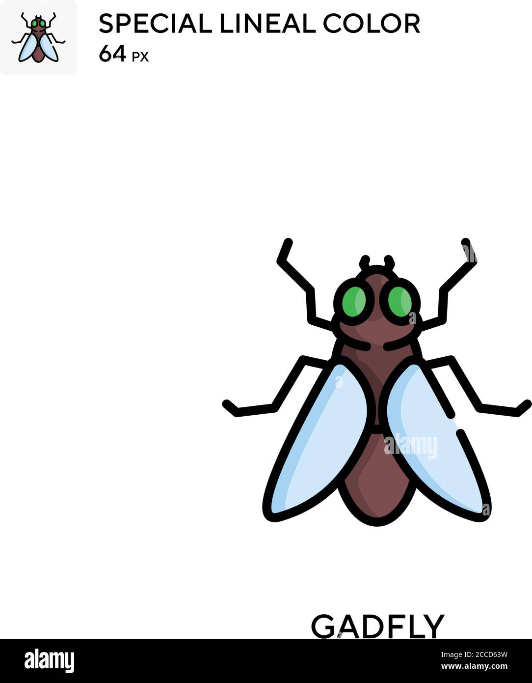 Gadfly Special lineal color icon. Illustration symbol design template ...