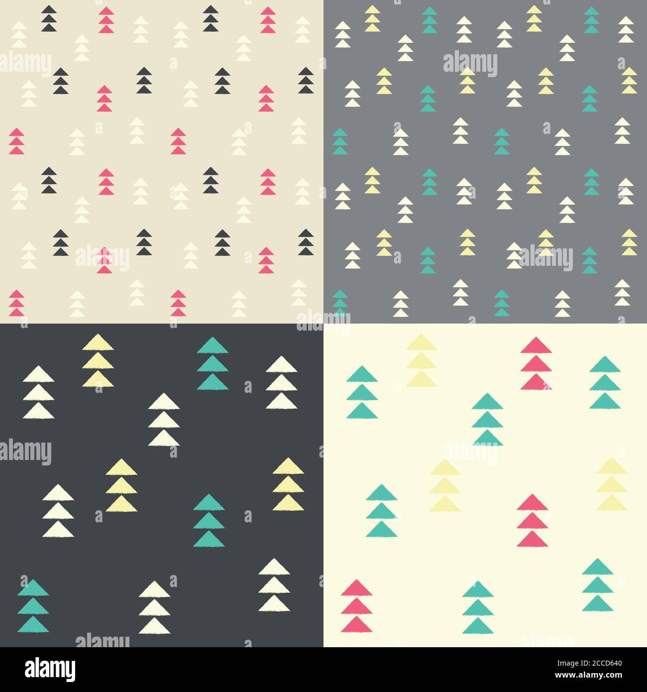 Seamless triangles patterns hi-res stock photography and images - Alamy