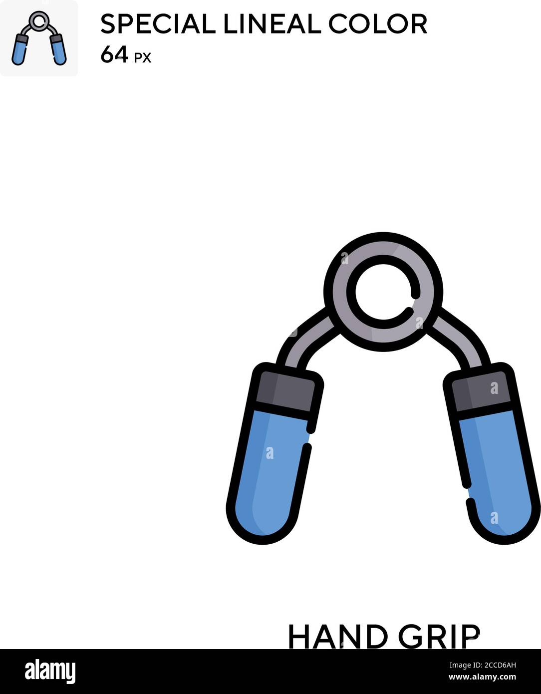 Hand grip Special lineal color icon. Illustration symbol design ...