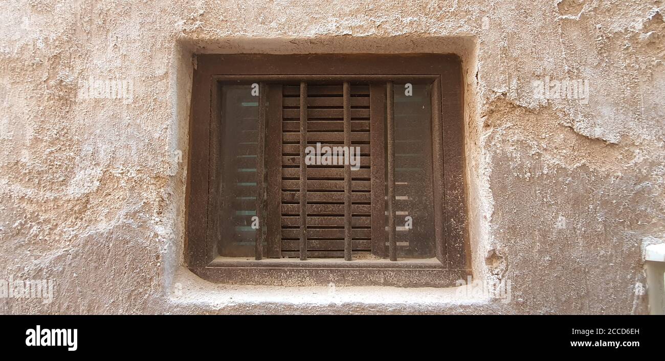 Old wall with wooden window hi-res stock photography and images - Alamy