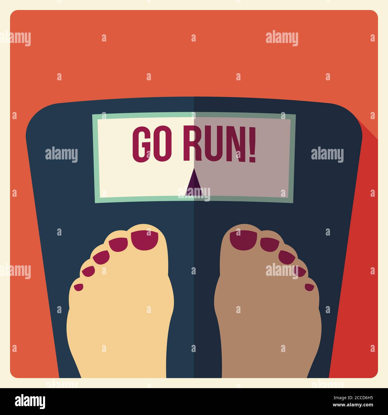 Fat man scales Stock Vector Images - Alamy