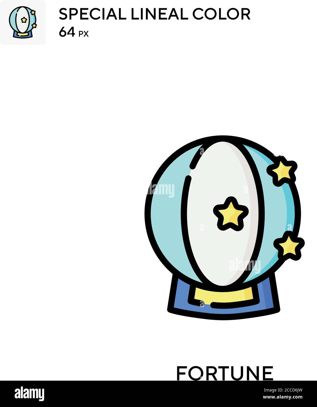 Fortune Special lineal color icon. Illustration symbol design template ...