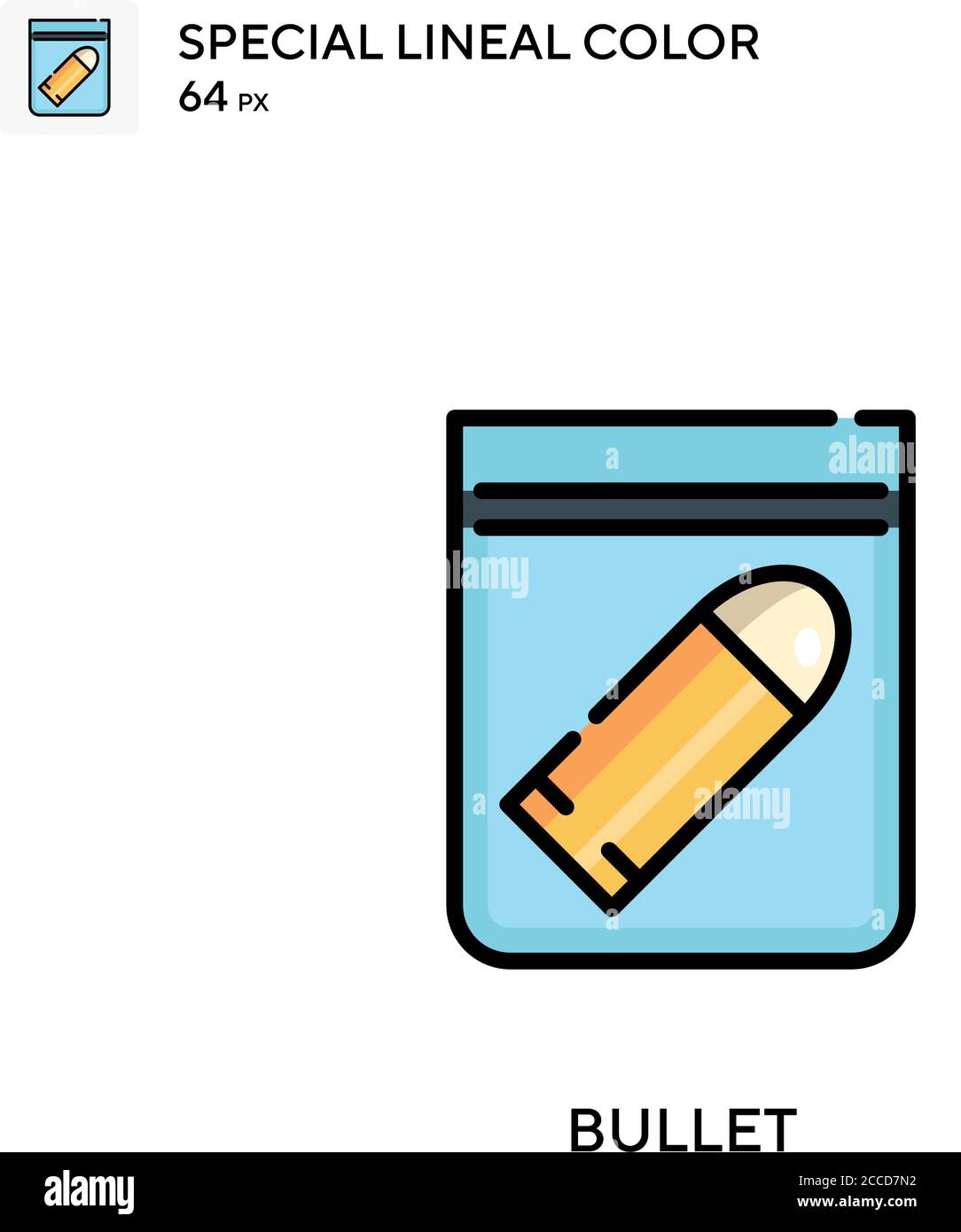 Bullet Special lineal color icon. Illustration symbol design template ...