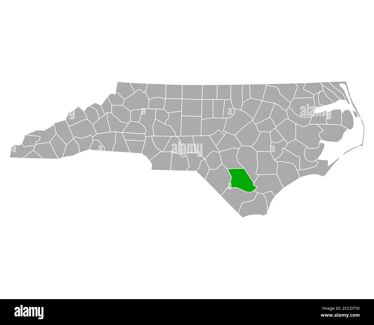 Map of Bladen in North Carolina Stock Photo - Alamy