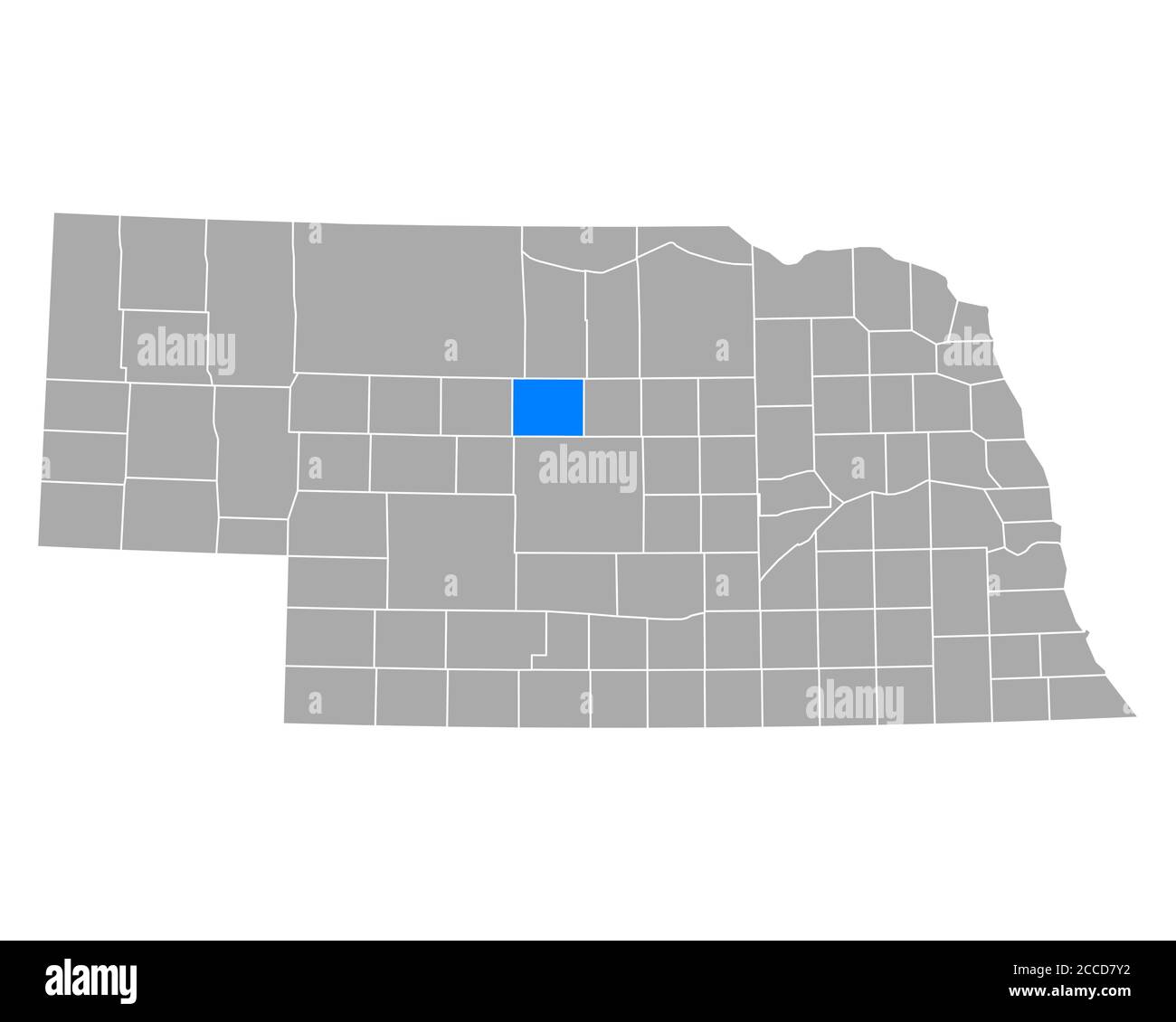Map of Blaine in Nebraska Stock Photo - Alamy