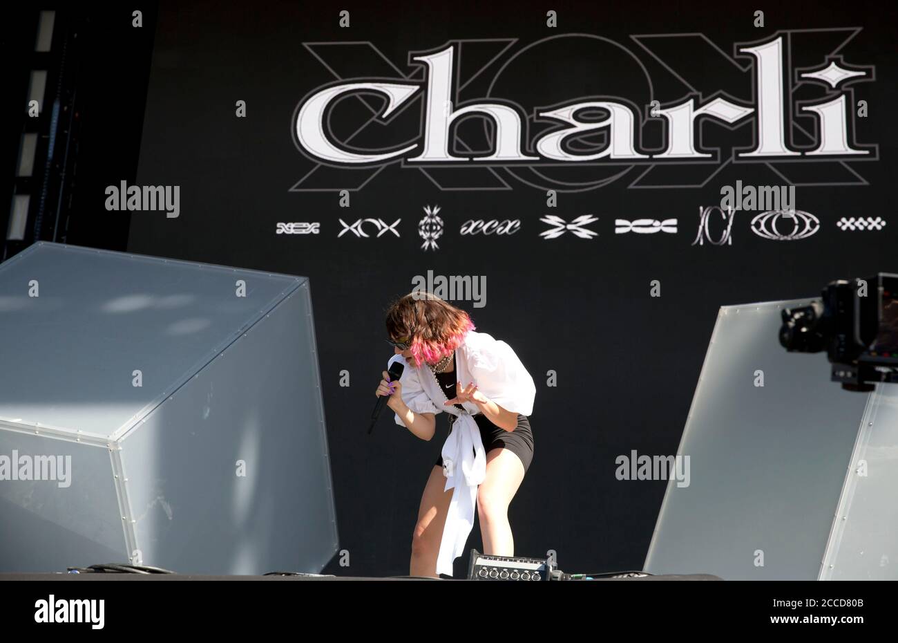 Charli xcx performs glastonbury festival hi-res stock photography and ...