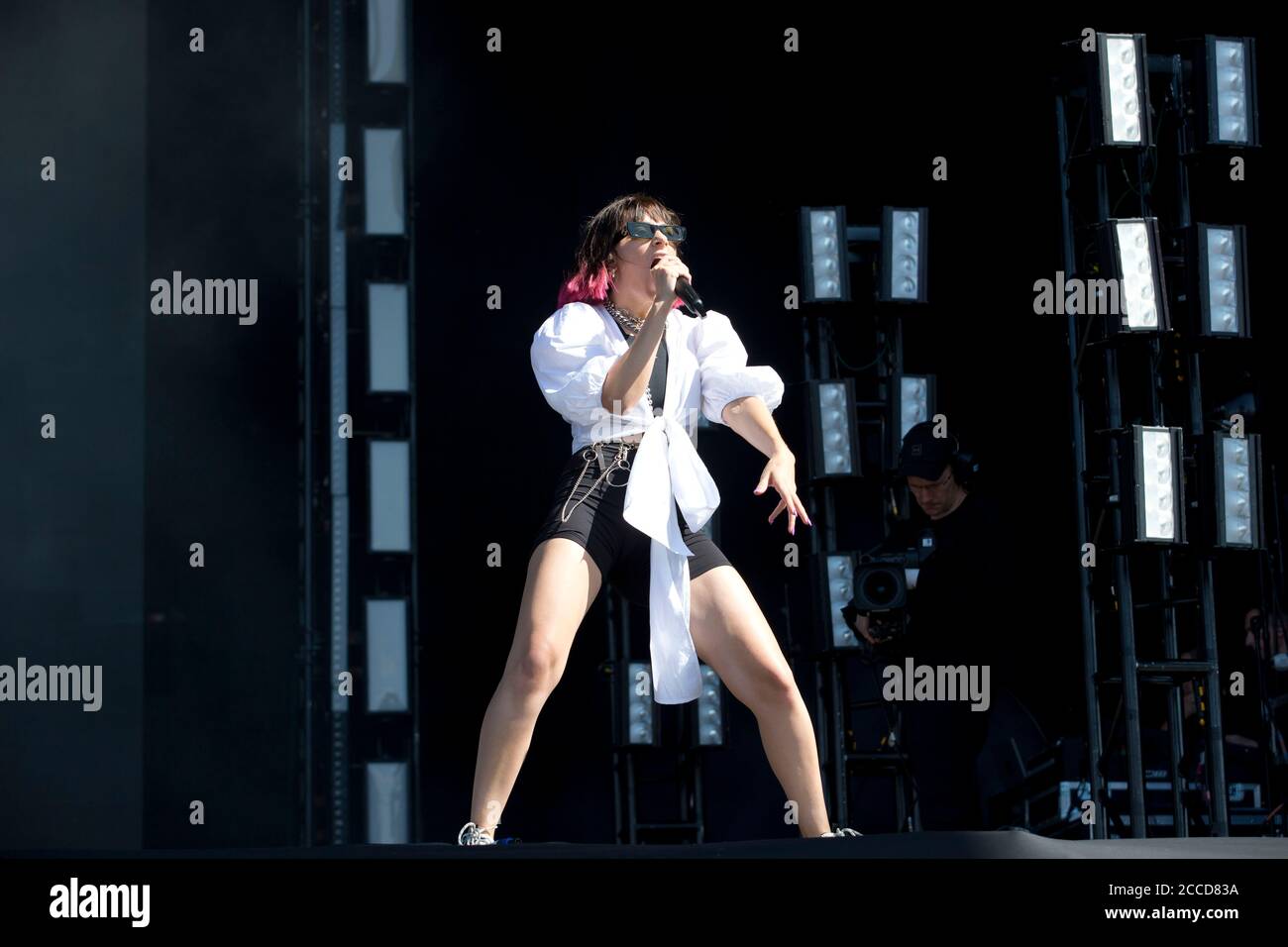 Charli xcx performs glastonbury festival hi-res stock photography and ...