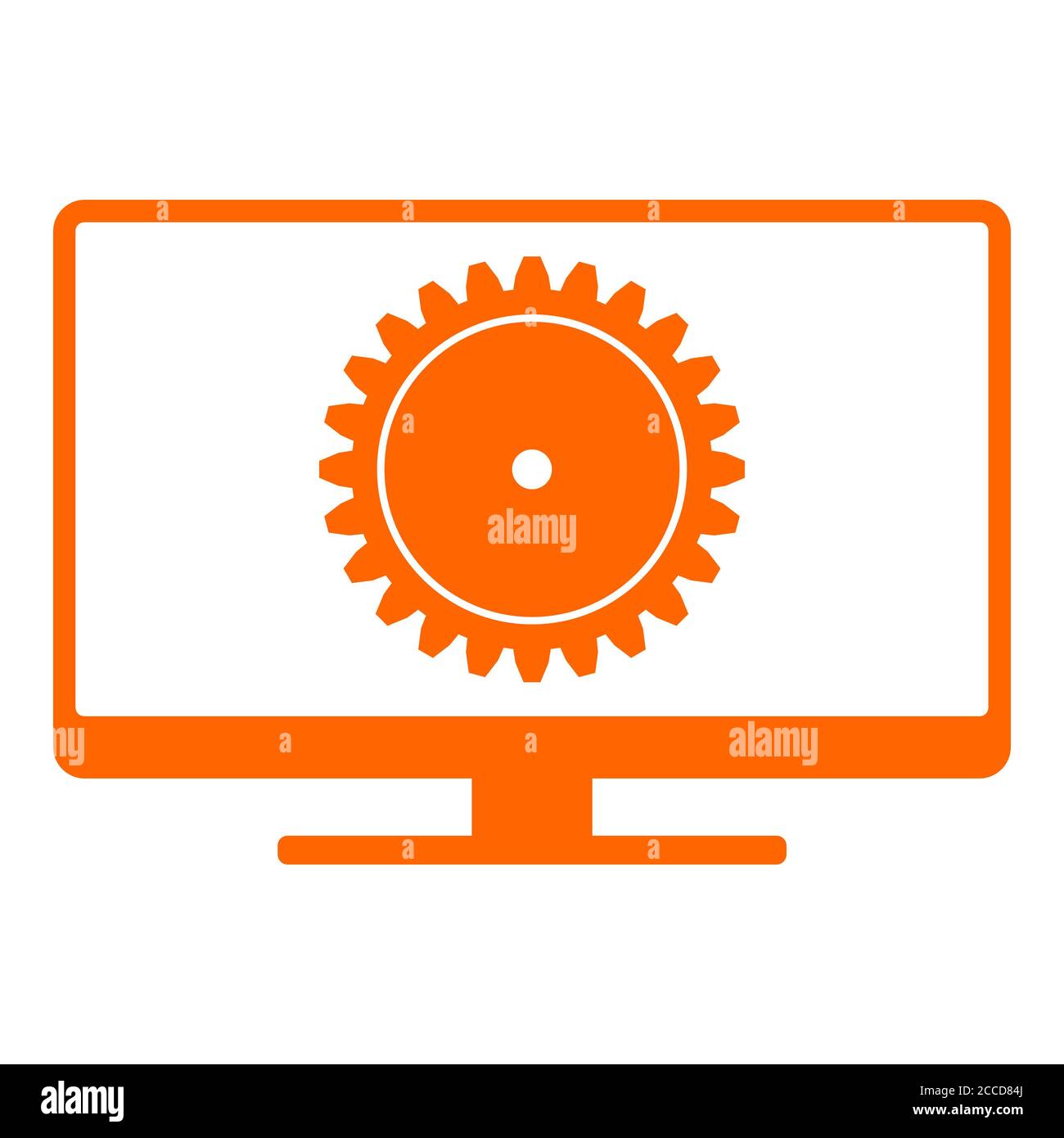 Gear and screen Stock Photo - Alamy