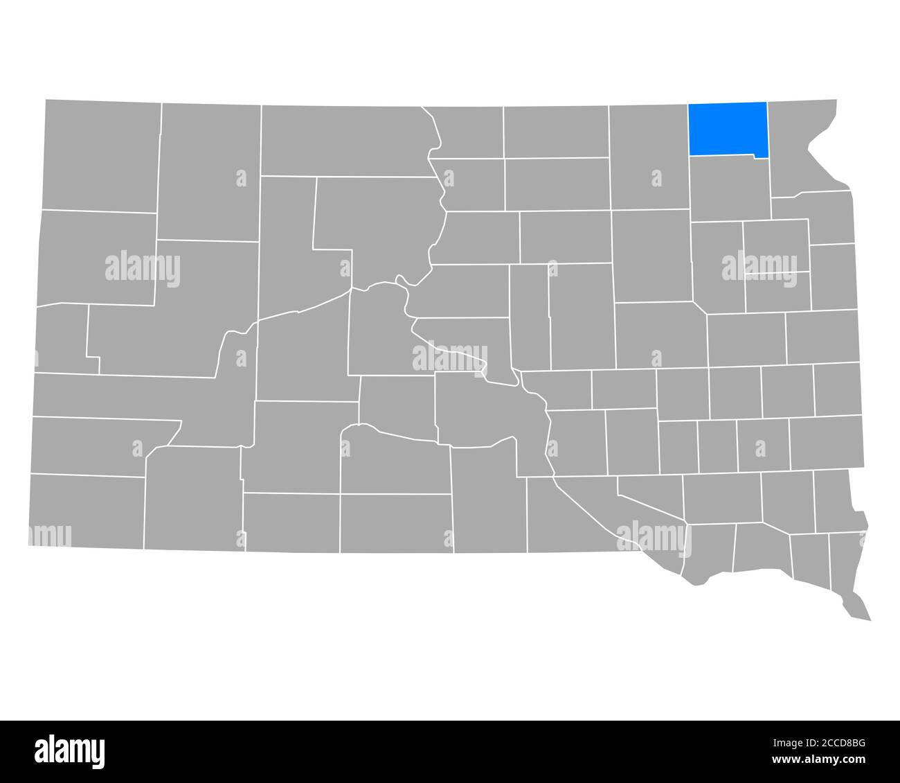Map of Marshall in South Dakota Stock Photo - Alamy