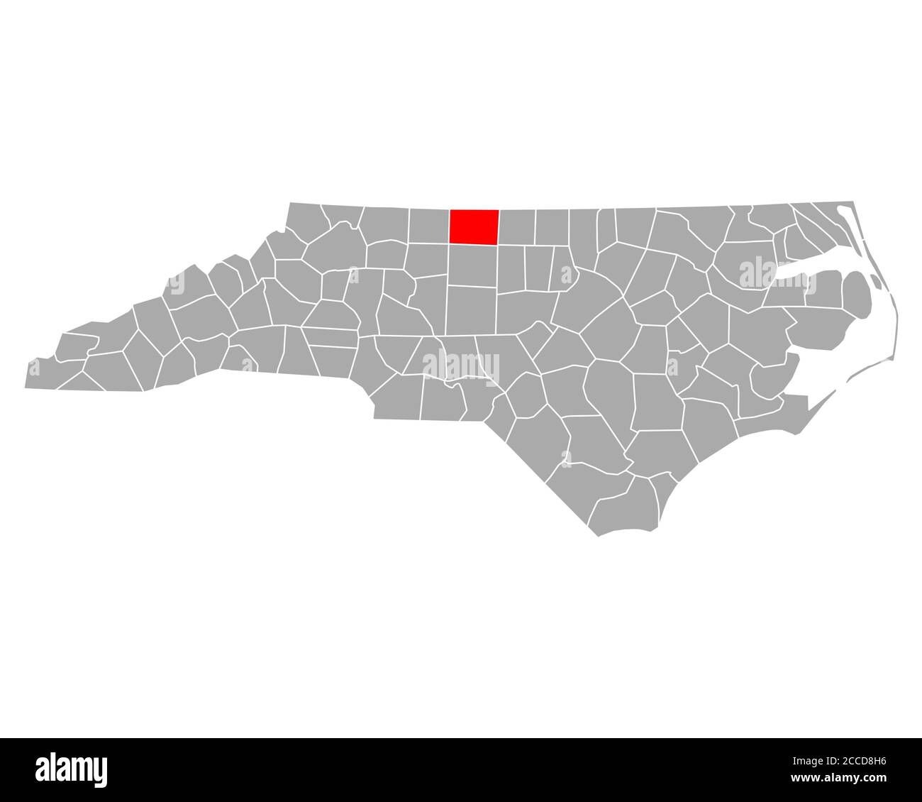 Map of Rockingham in North Carolina Stock Photo - Alamy