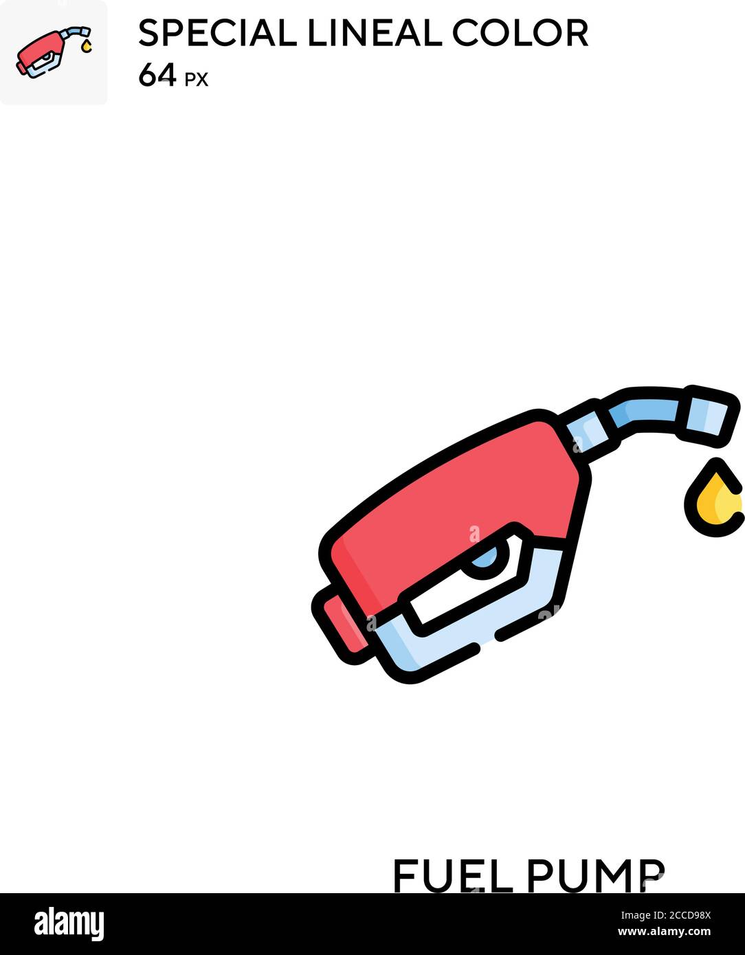 Fuel pump Special lineal color icon. Illustration symbol design ...
