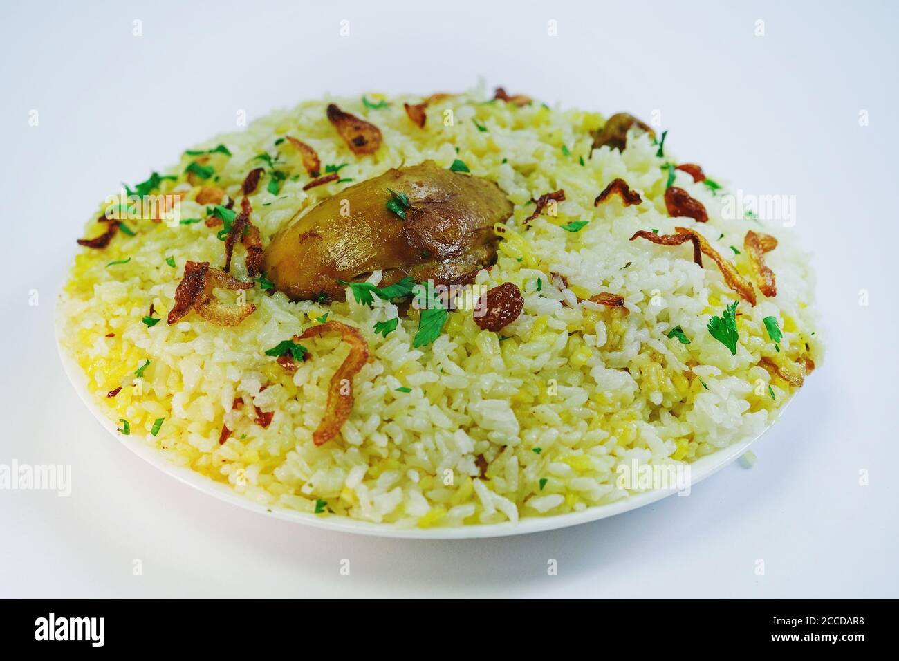 Malabar chicken Biryani with copy space Stock Photo - Alamy