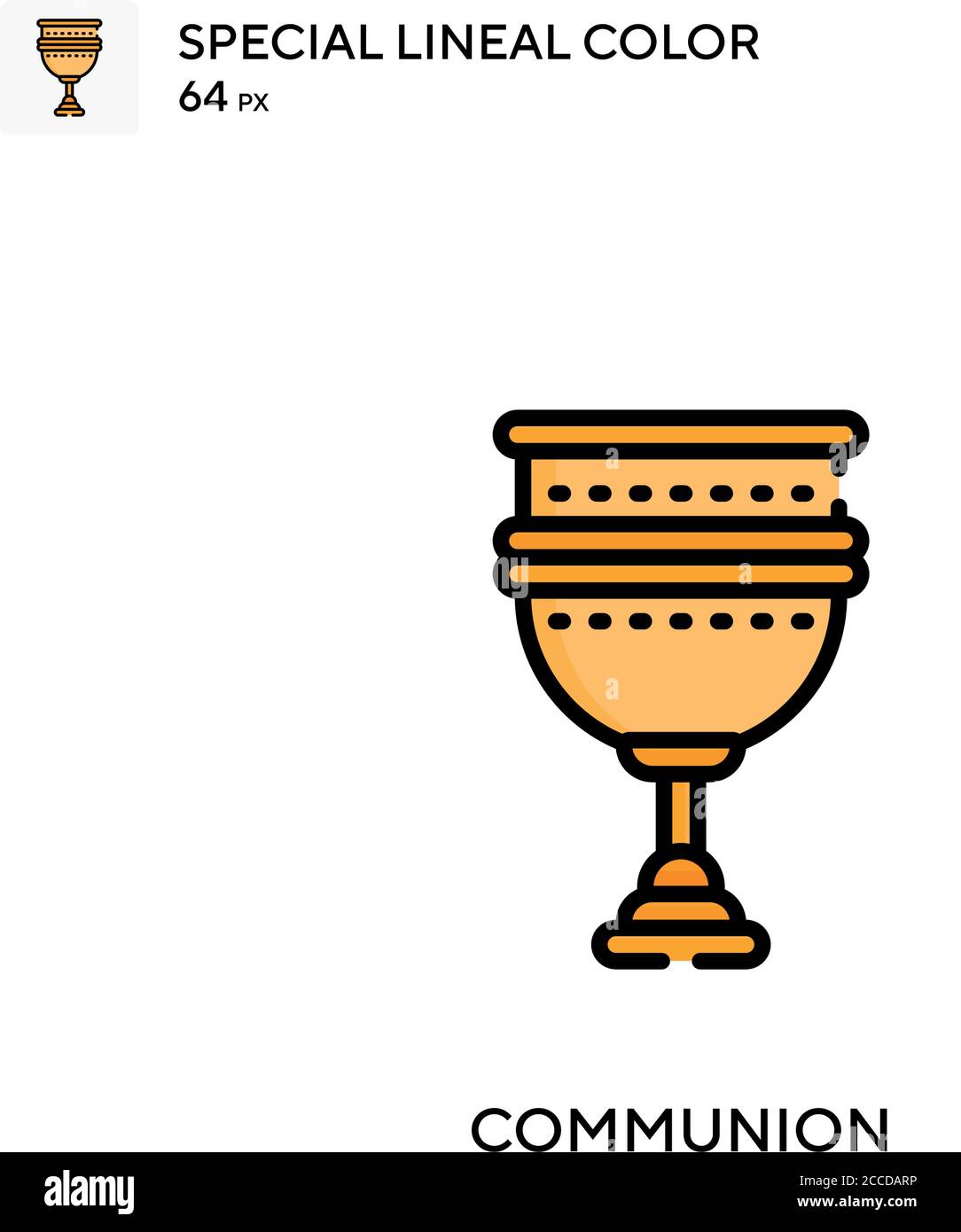 Communion Special lineal color icon. Illustration symbol design ...