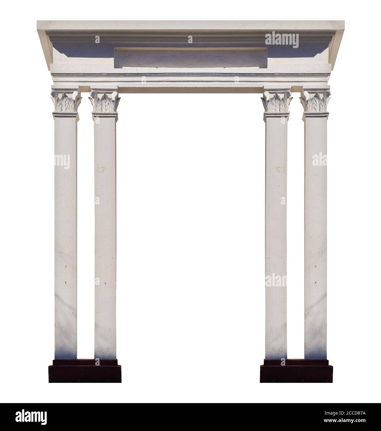 Elements of architecture of buildings, ancient arches, columns, windows ...