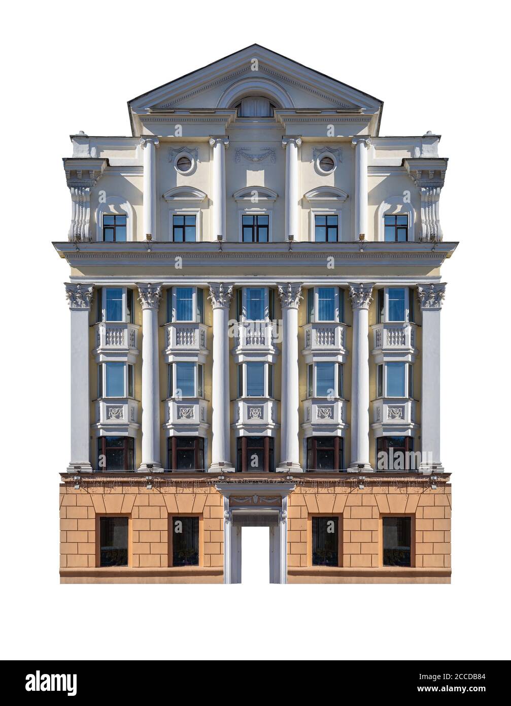 Elements of architecture of buildings, windows texture, arches, frames ...