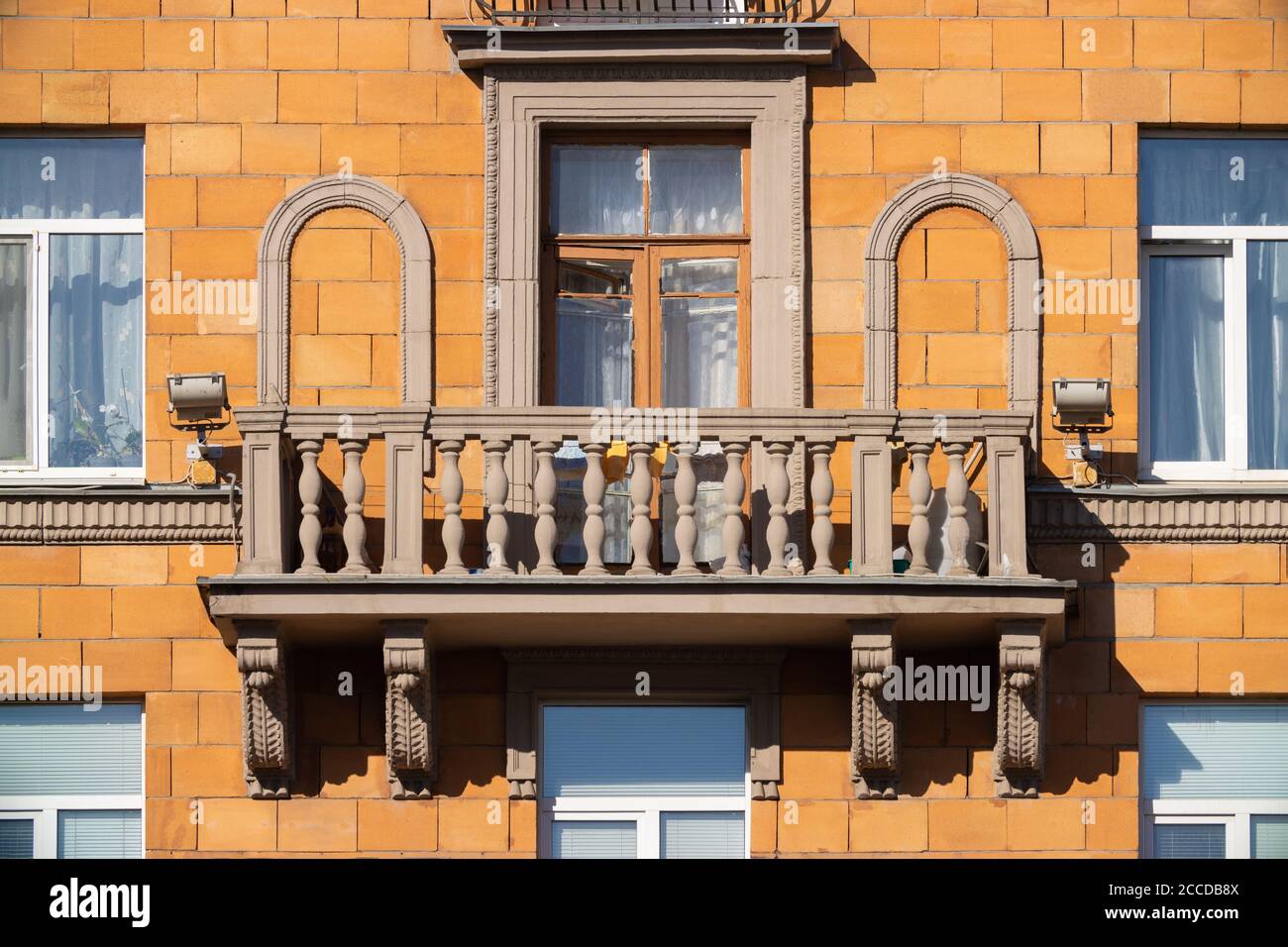 Elements of architecture of buildings, windows texture, arches, frames ...