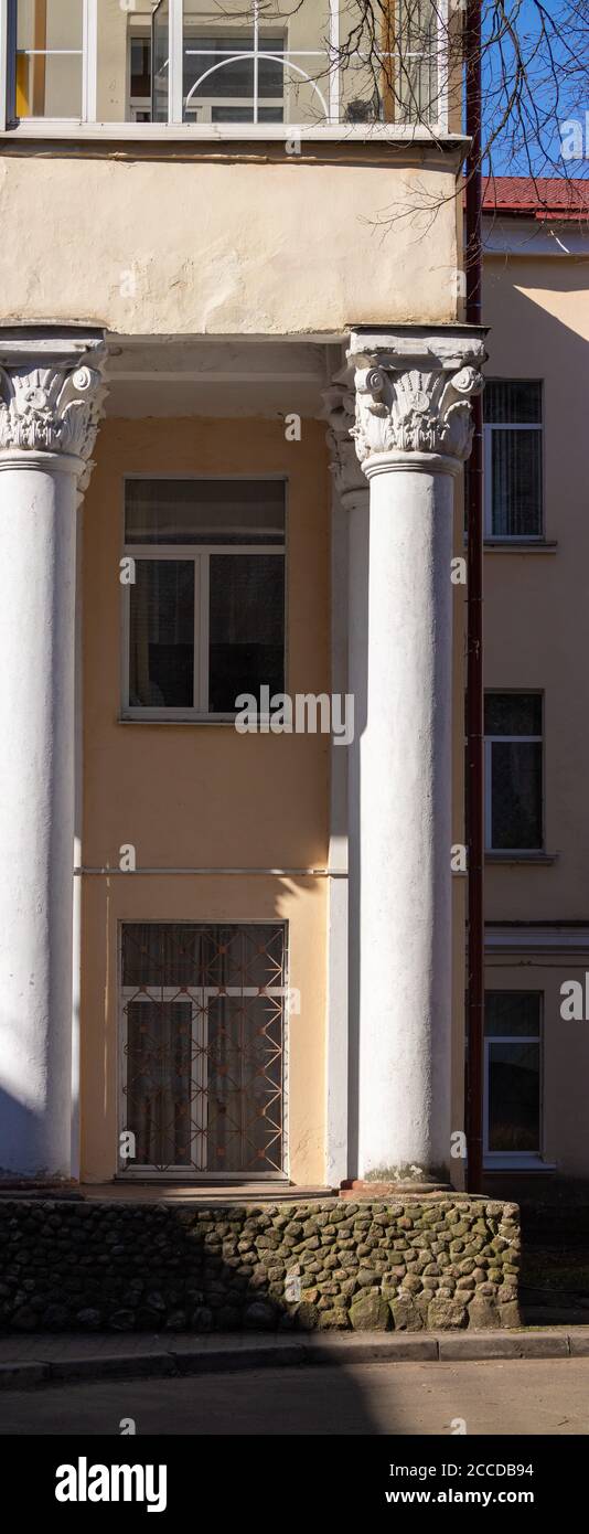 Elements of architecture of buildings, windows texture, arches, frames ...