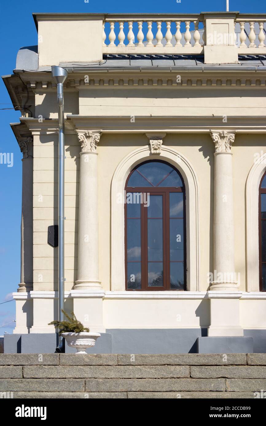 Elements of architecture of buildings, windows texture, arches, frames ...