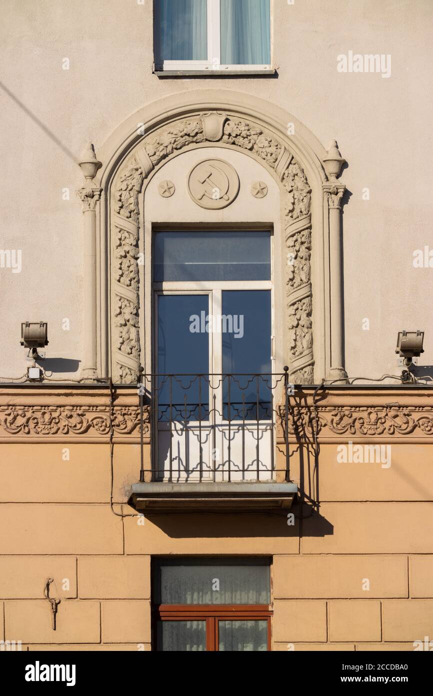 Elements of architecture of buildings, windows texture, arches, frames ...