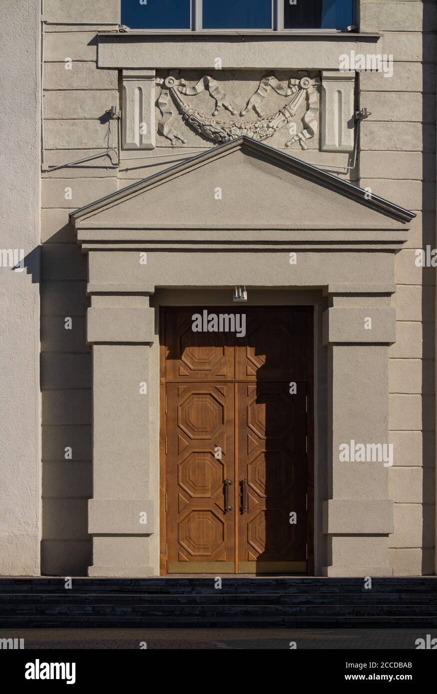 Elements of architectural decoration of ancient buildings, an old door ...