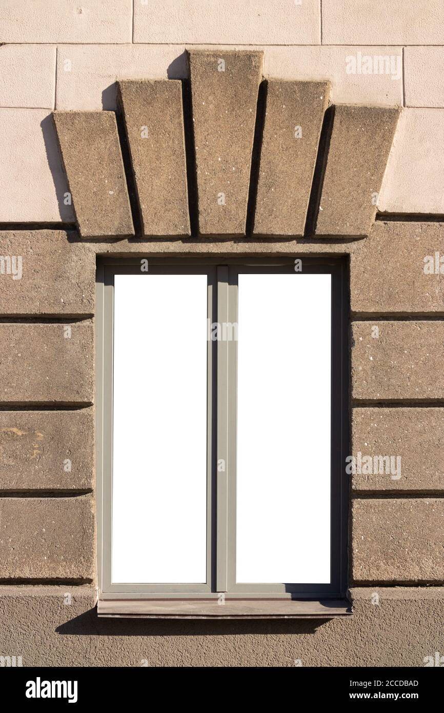 Elements of architecture of buildings, ancient arches, columns, windows ...