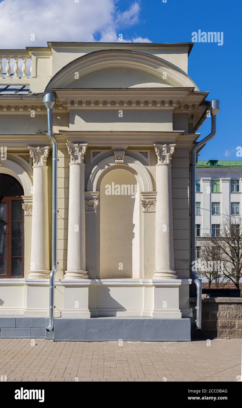 Elements of architecture of buildings, windows texture, arches, frames ...