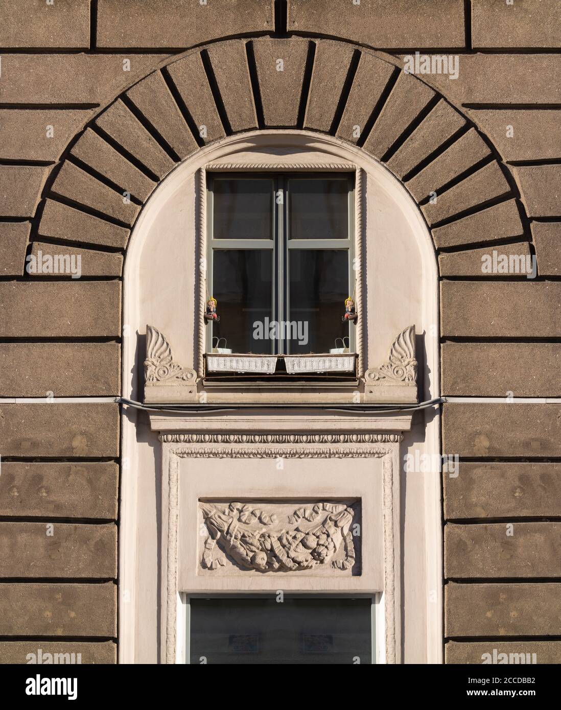 Elements of architecture of buildings, windows texture, arches, frames ...