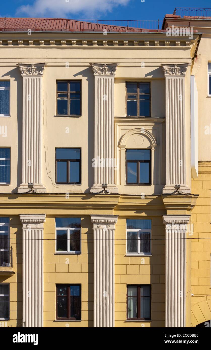 Elements of architecture of buildings, windows texture, arches, frames ...