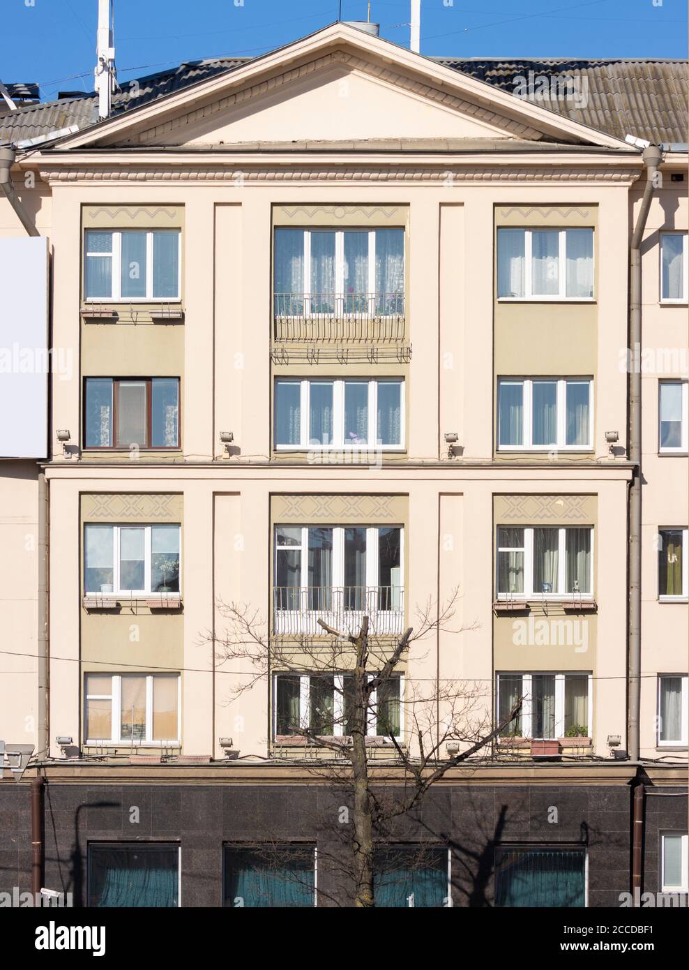 Elements of architecture of buildings, windows texture, arches, frames ...