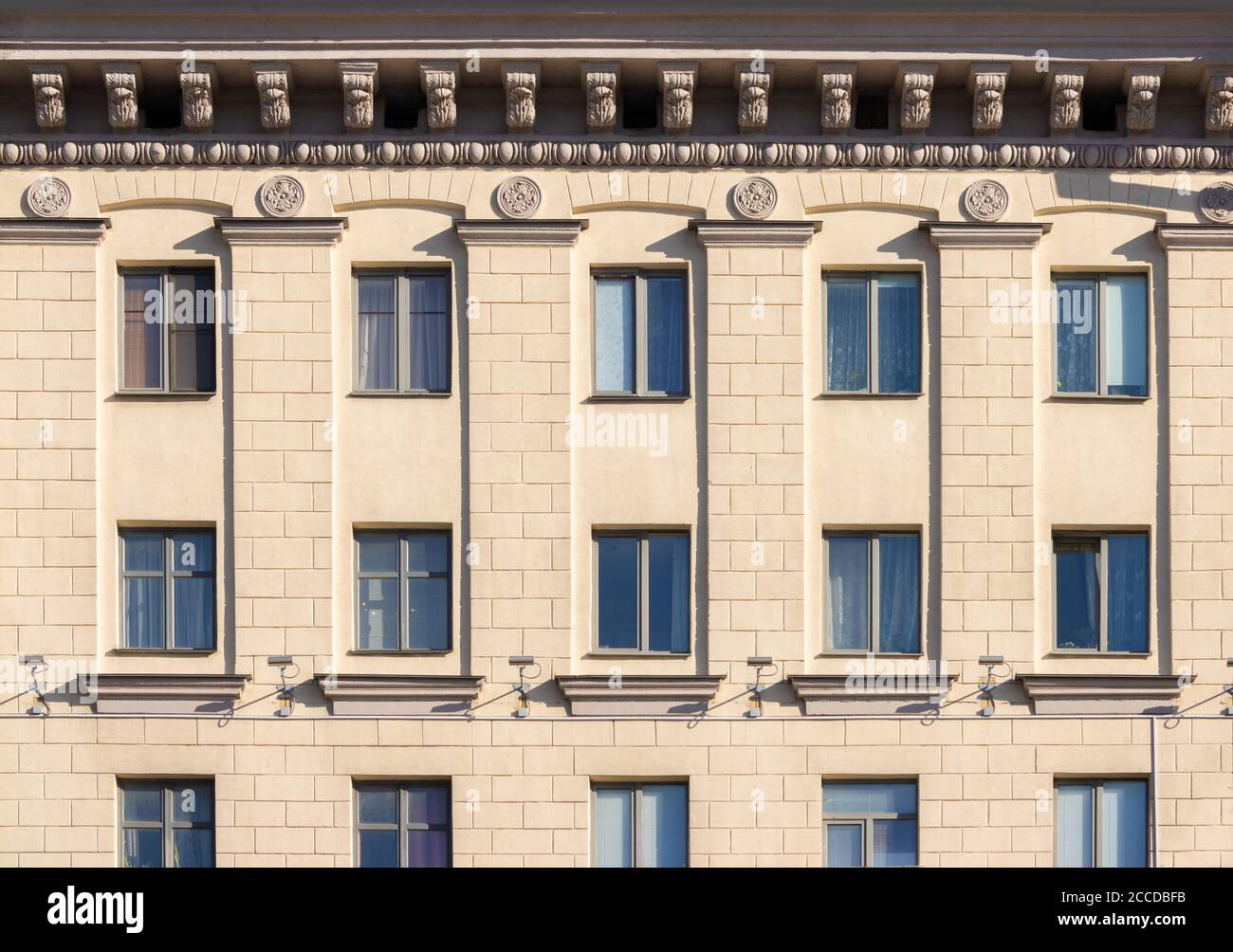 Elements of architecture of buildings, windows texture, arches, frames ...