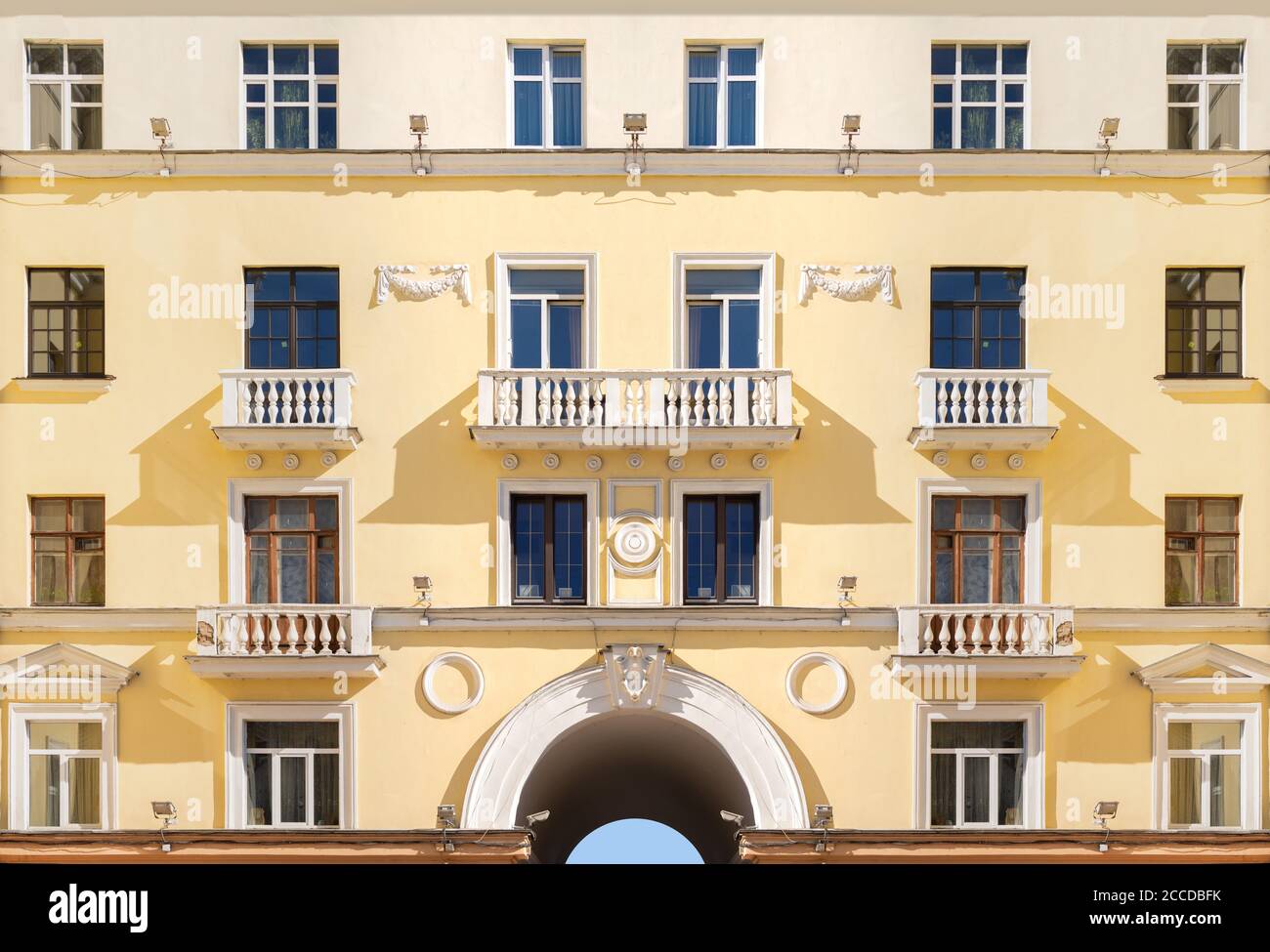 Elements of architecture of buildings, windows texture, arches, frames ...