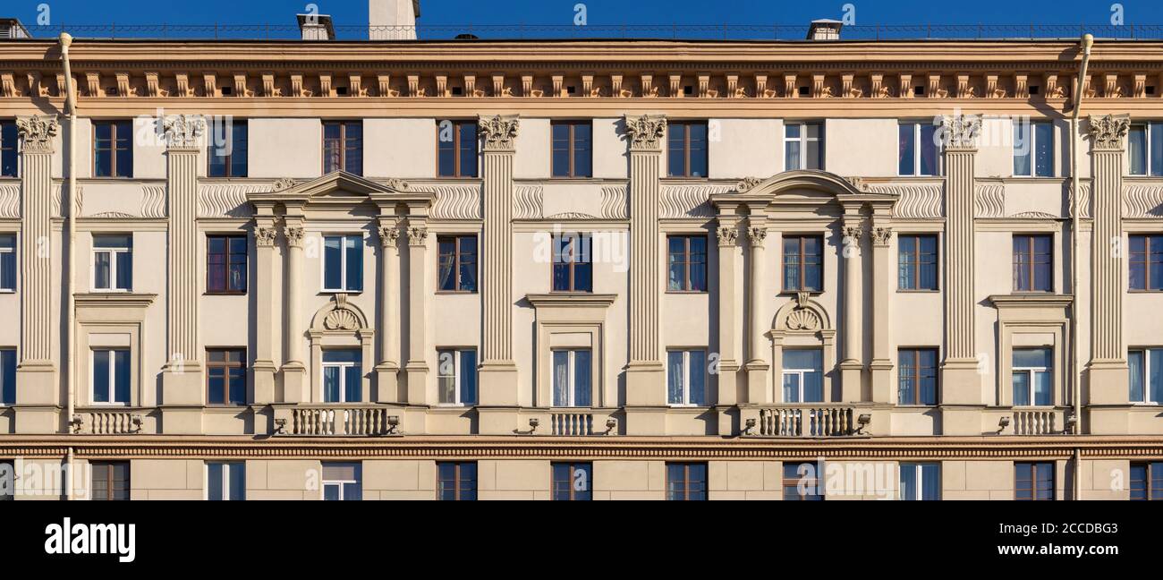 Elements of architecture of buildings, windows texture, arches, frames ...