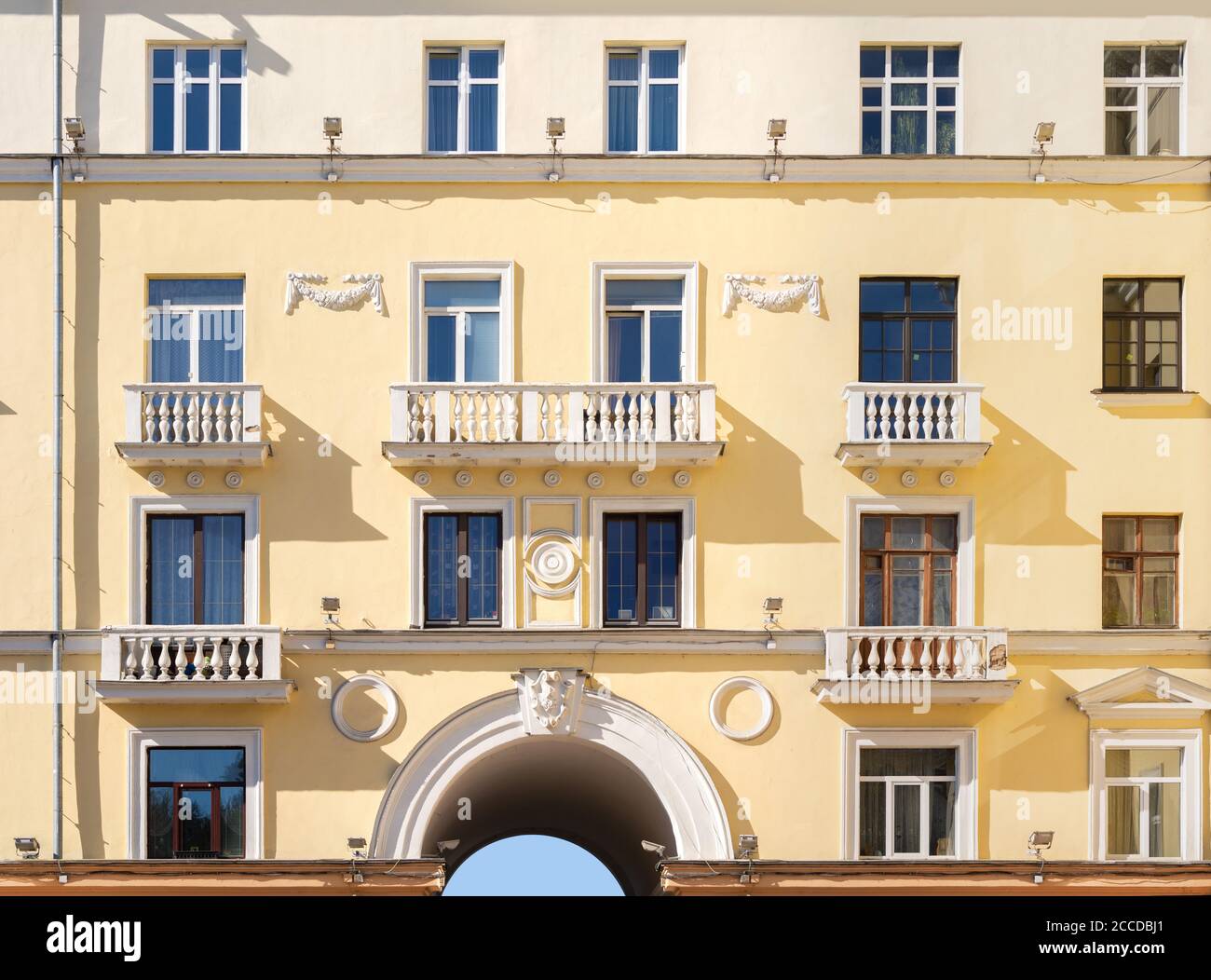 Elements of architecture of buildings, windows texture, arches, frames ...