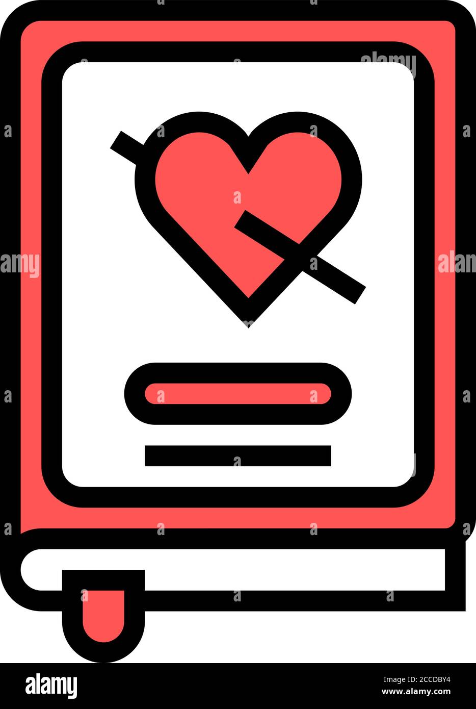 romance genre color icon vector illustration Stock Vector Image & Art ...