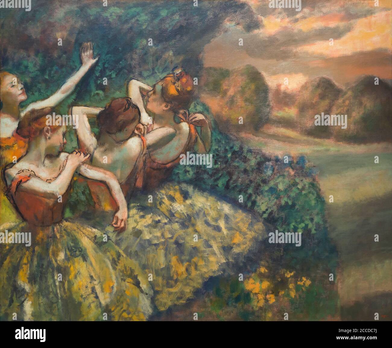 Four Dancers, Edgar Degas, circa 1899, National Gallery of Art, Washington DC, USA, North ...