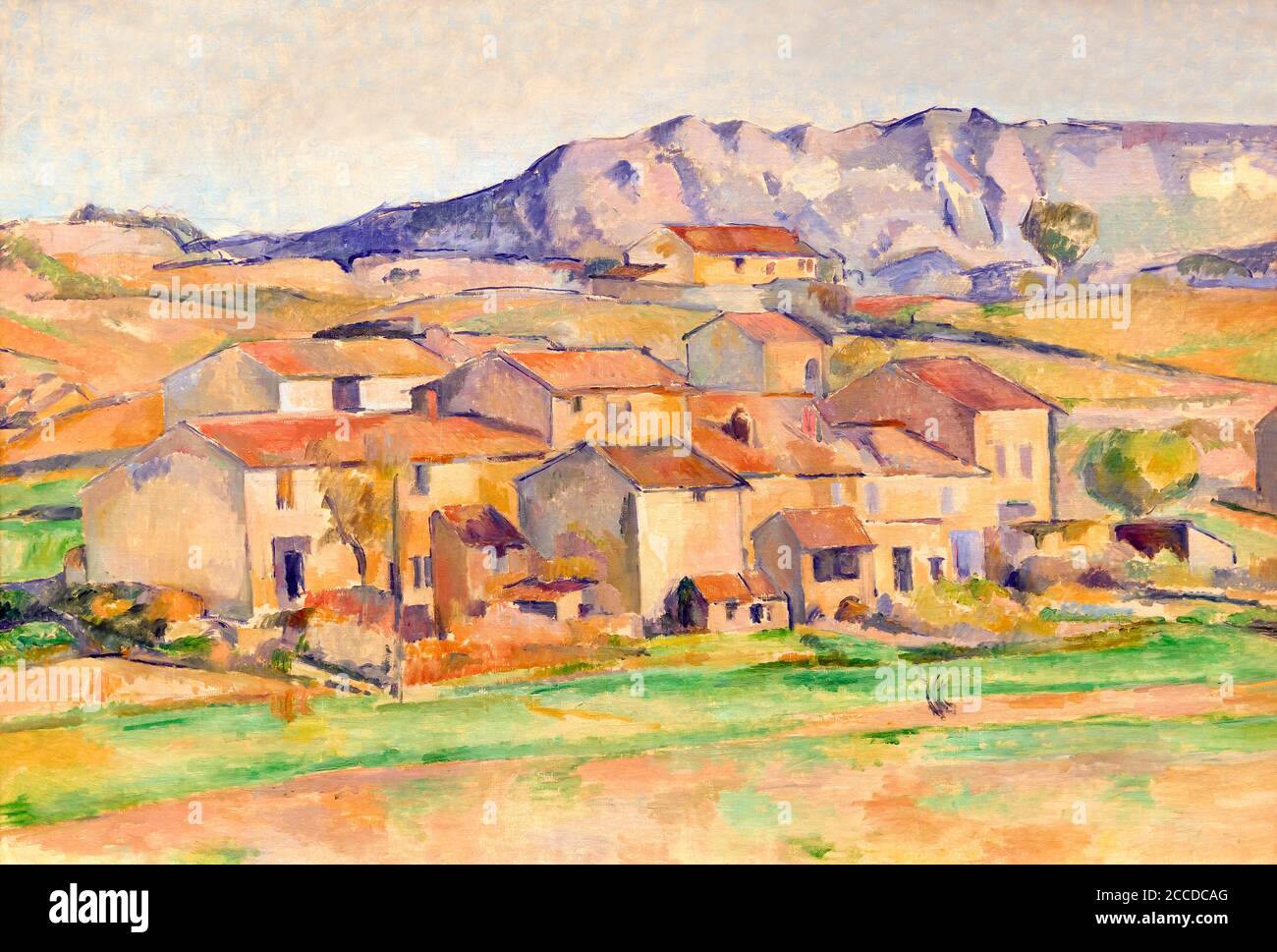 Mont Sainte-Victoire and Hamlet Near Gardanne, Paul Cezanne, 1885-1886 ...