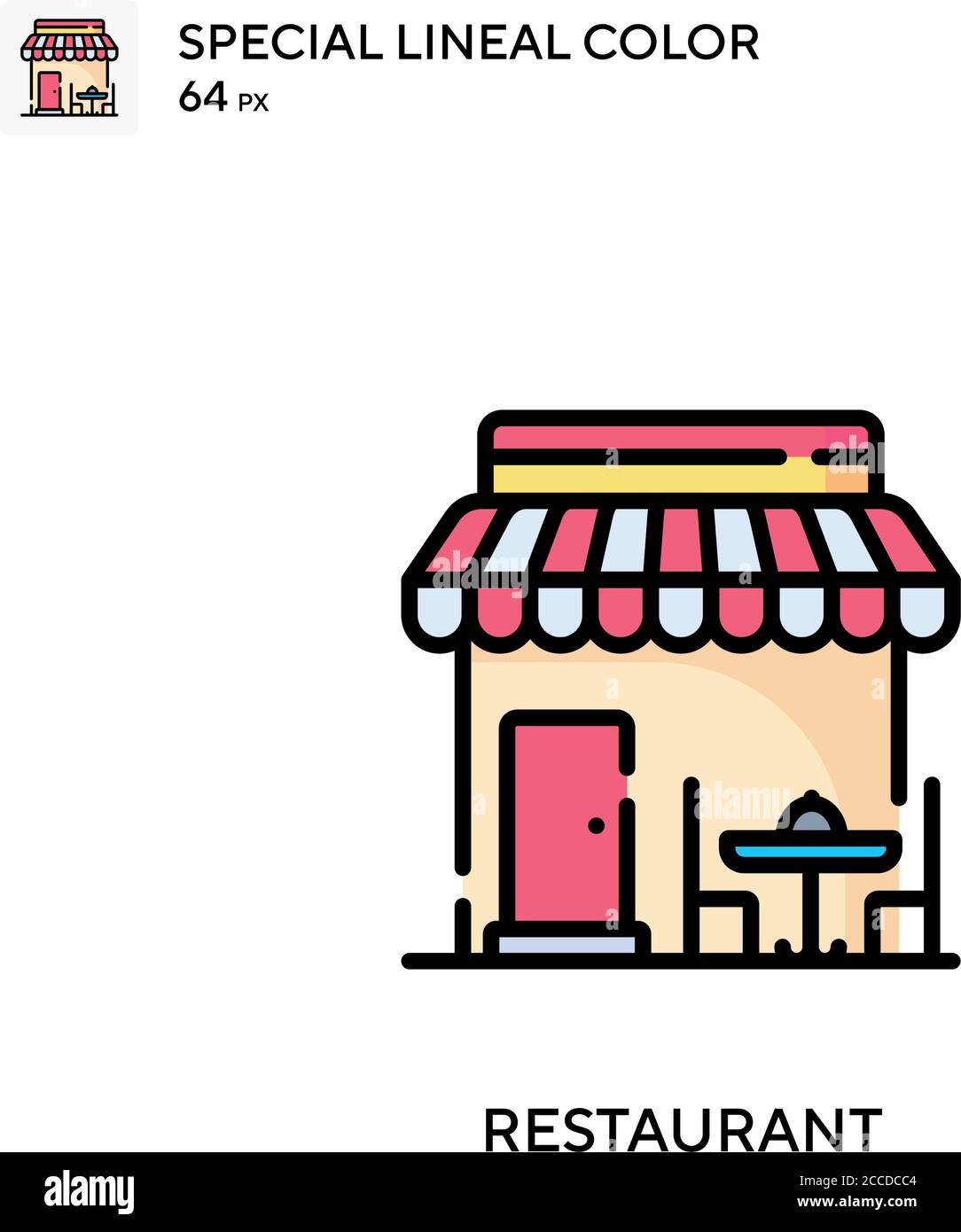 Restaurant Special lineal color icon. Illustration symbol design ...
