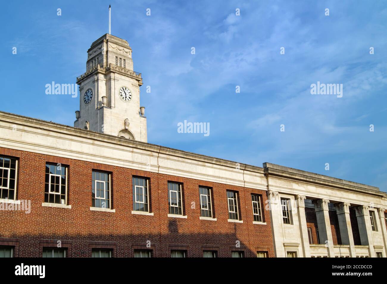 UK,South Yorkshire,Barnsley,Town Hall from St Mary's Place Stock Photo ...