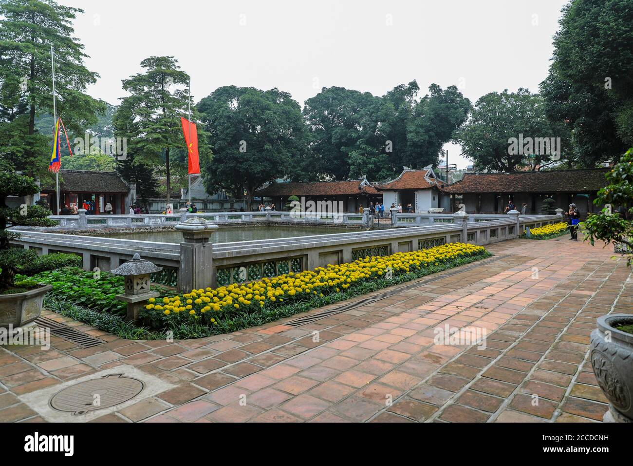 Third Courtyard of the temple with the Thien Quang well Temple of ...