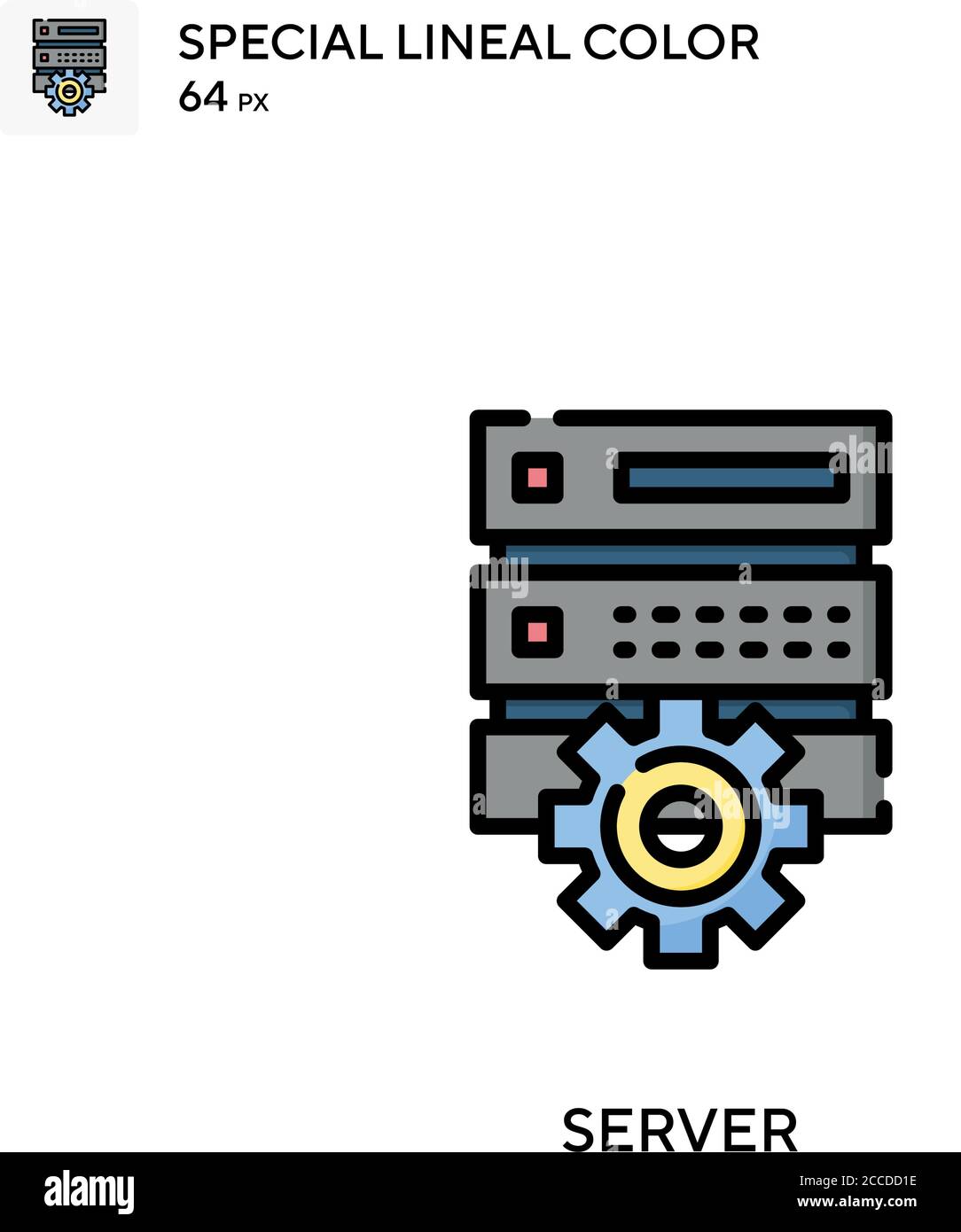 Server Special lineal color icon. Illustration symbol design template ...
