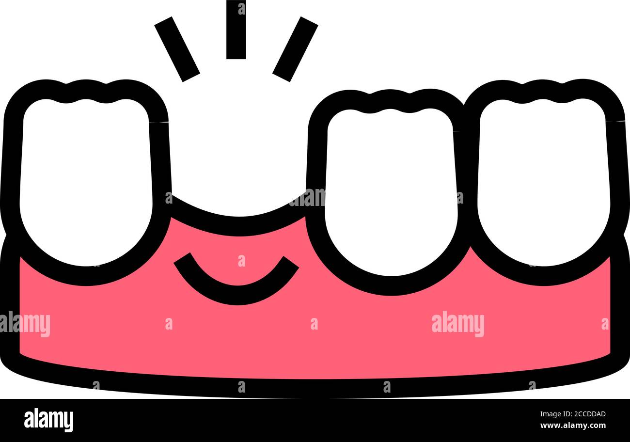 lost tooth color icon vector illustration Stock Vector Image & Art - Alamy