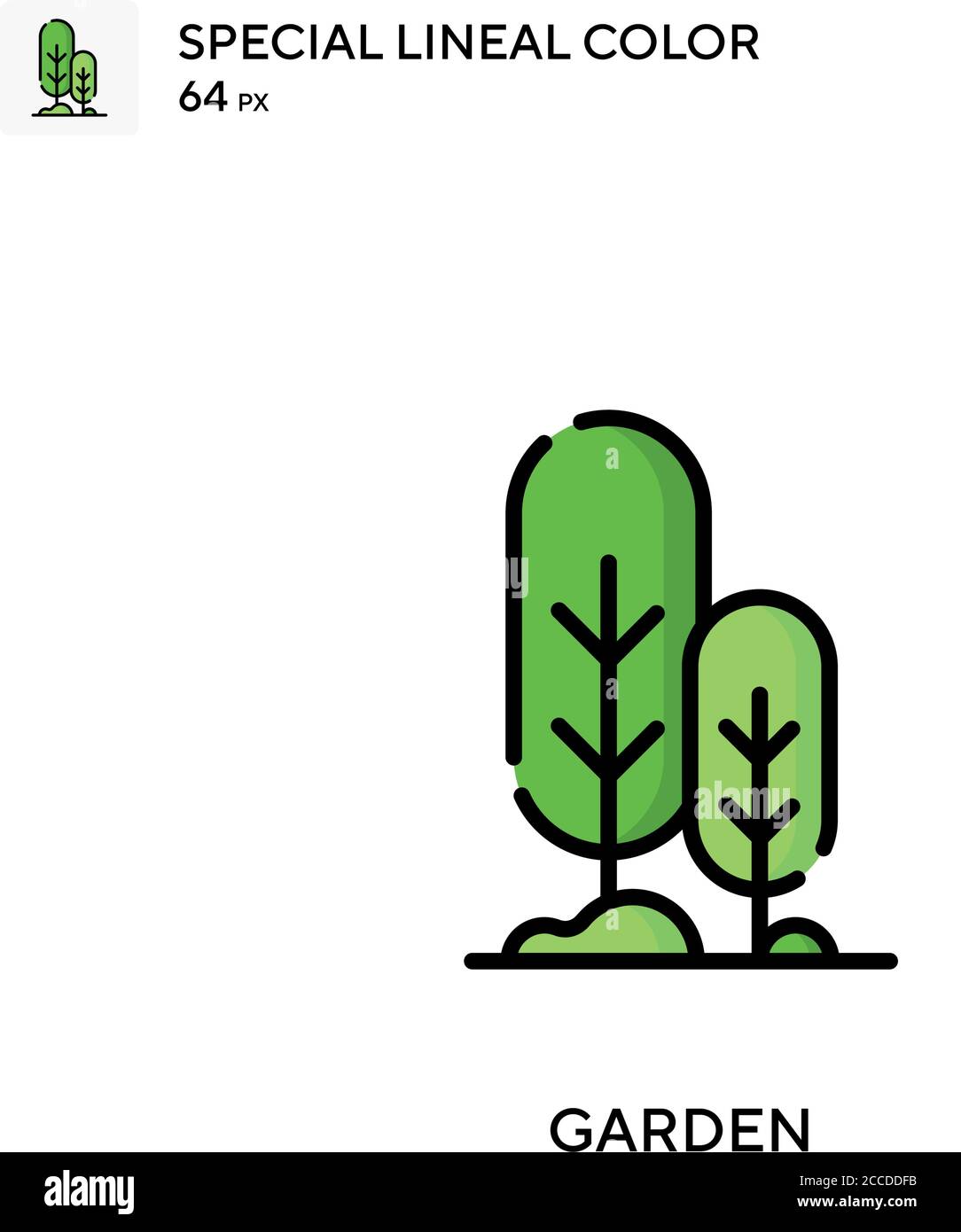 Garden Special lineal color icon. Illustration symbol design template ...