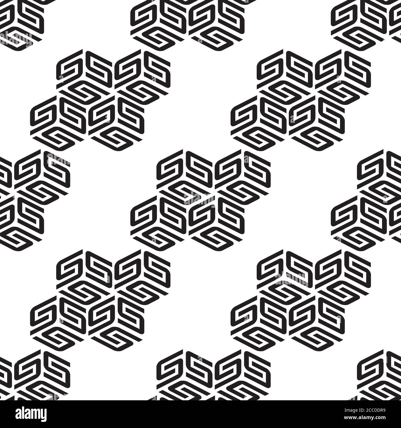 Seamless pattern with black letter S Stock Vector Image & Art - Alamy